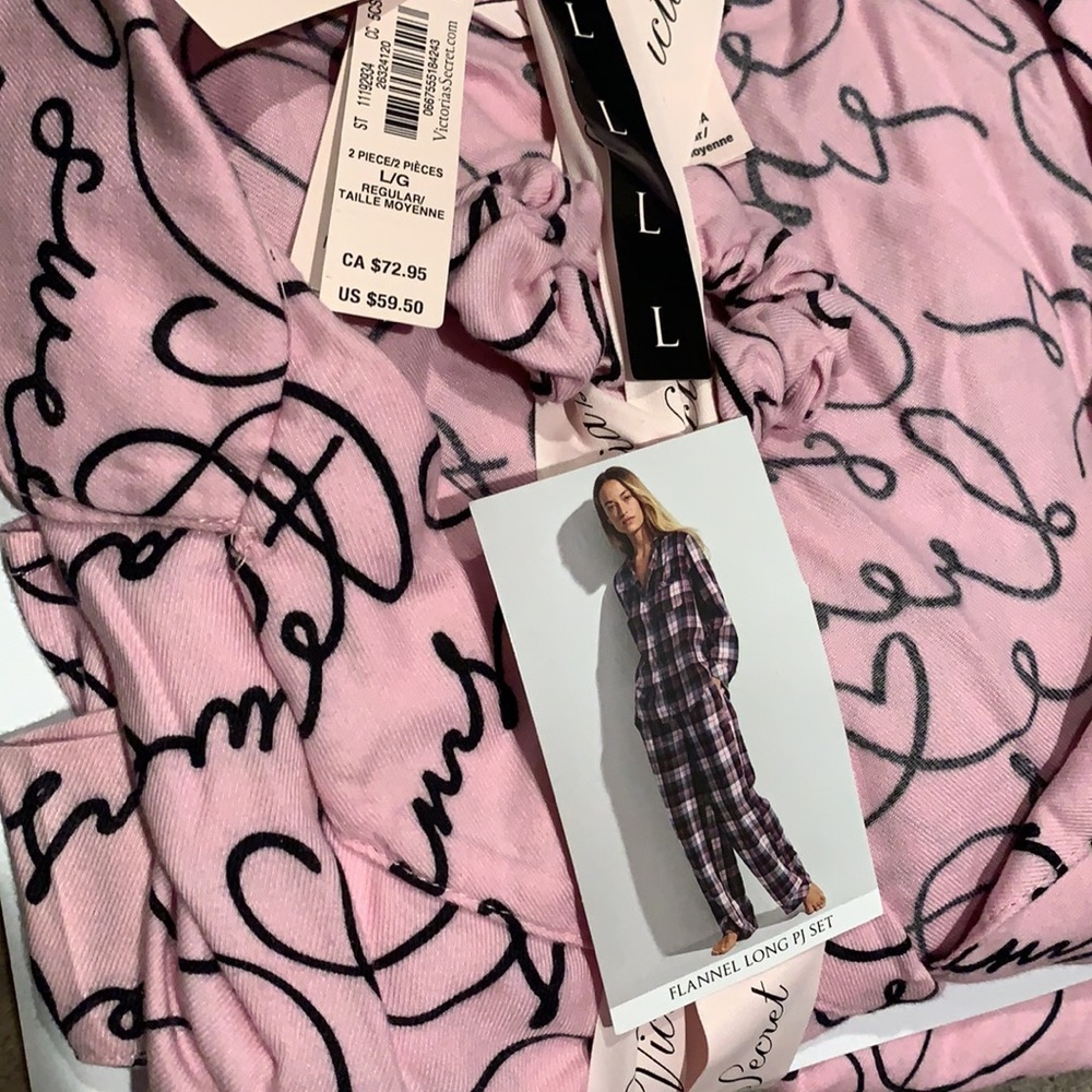 Bnwt Victoria’s Secret Signature Monogram Pajamas - Gem